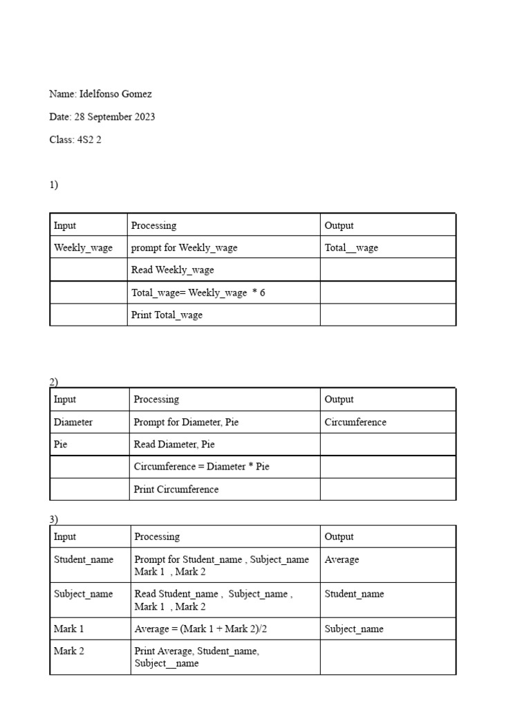Beginner Programming Exercises | PDF | Technology & Engineering