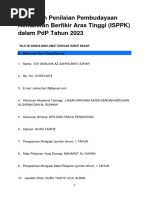Borang Instrumen Isppk Kbat Full 2025 | PDF