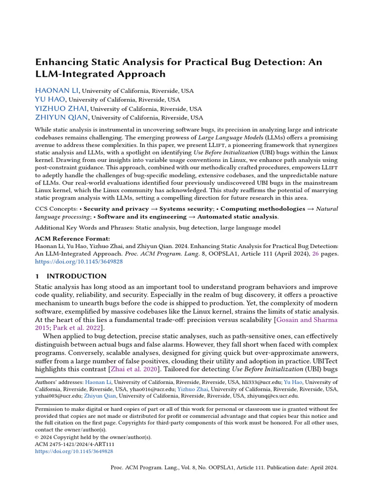 LLM Sast Llift | PDF | Software Bug | Computing