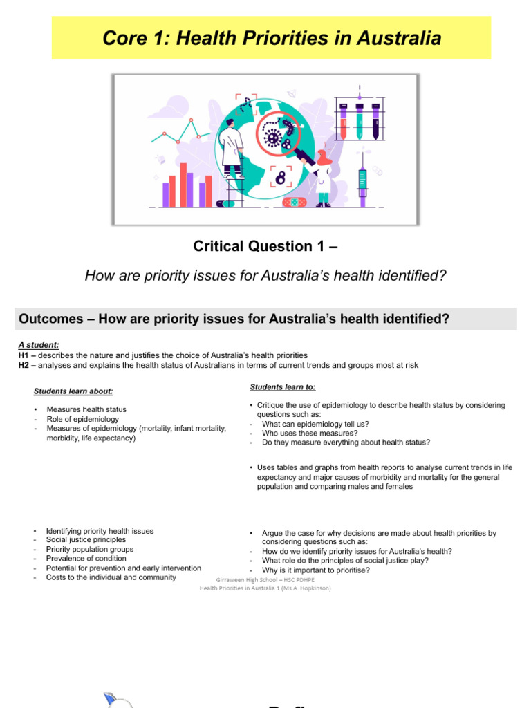 Health Priorities in Aus 1 | Download Free PDF | Preventive Healthcare ...