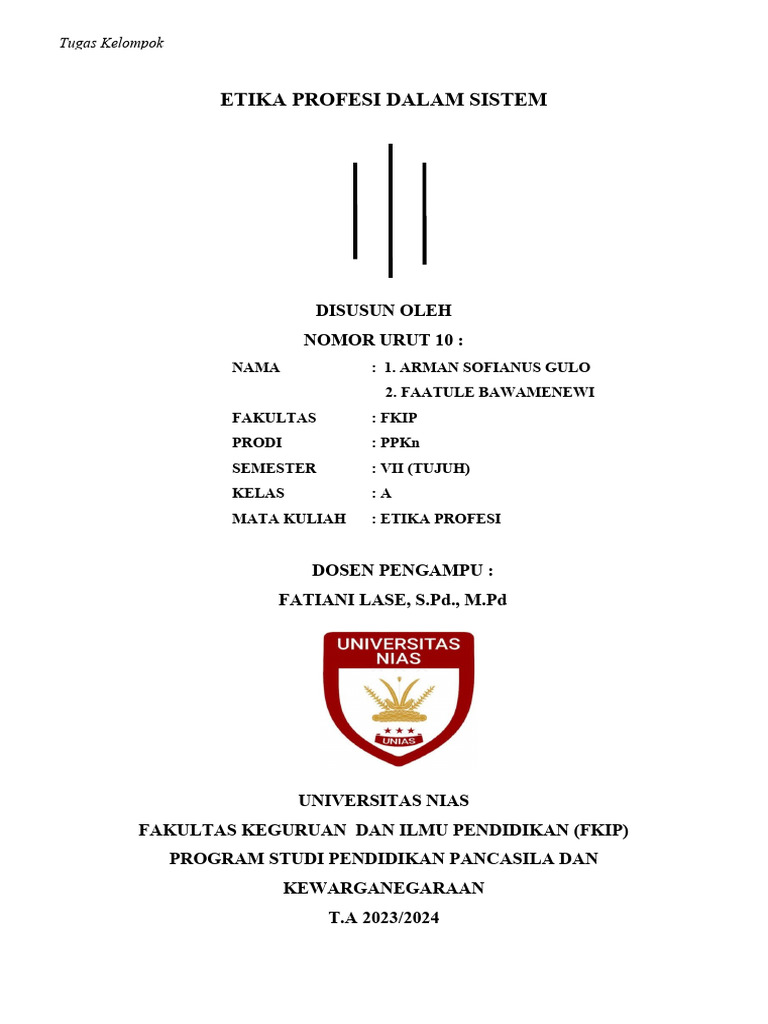 Etika Profesi: Pentingnya dan Prinsipnya | PDF