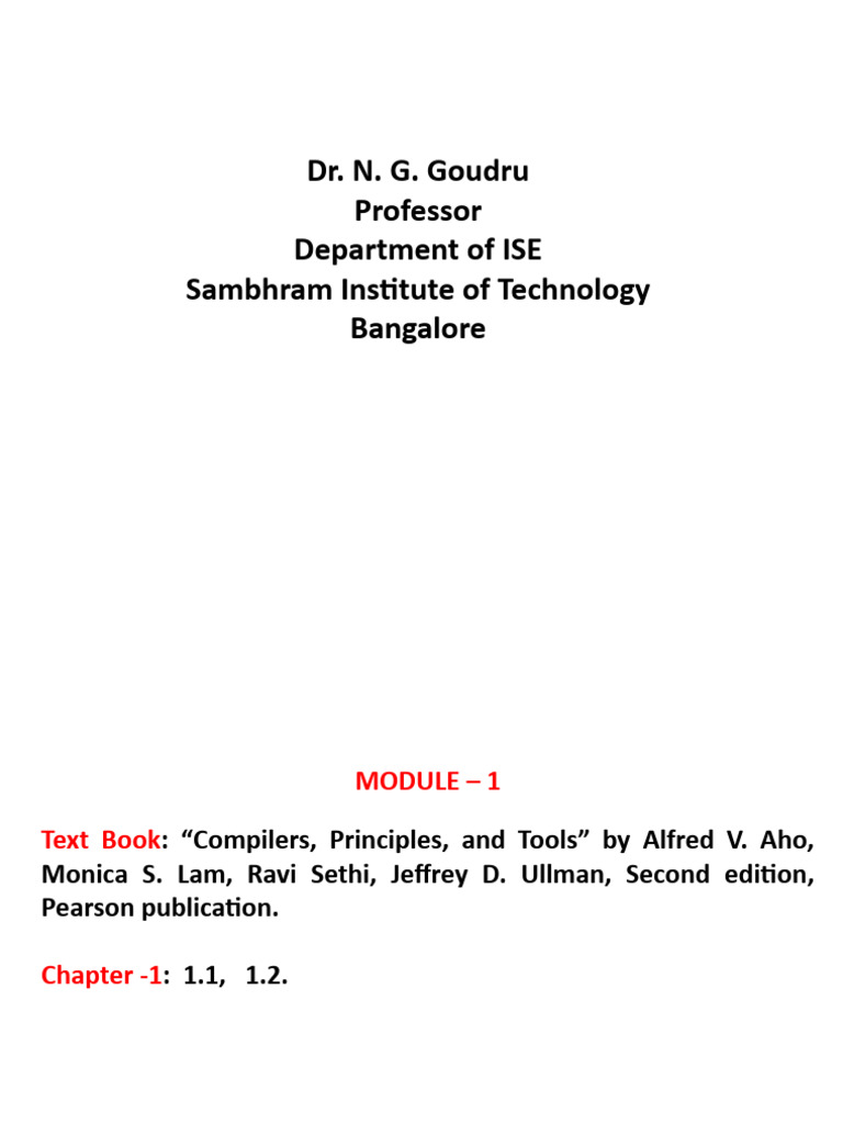 Automata in Compiler Design Overview | PDF | Compiler | Parsing
