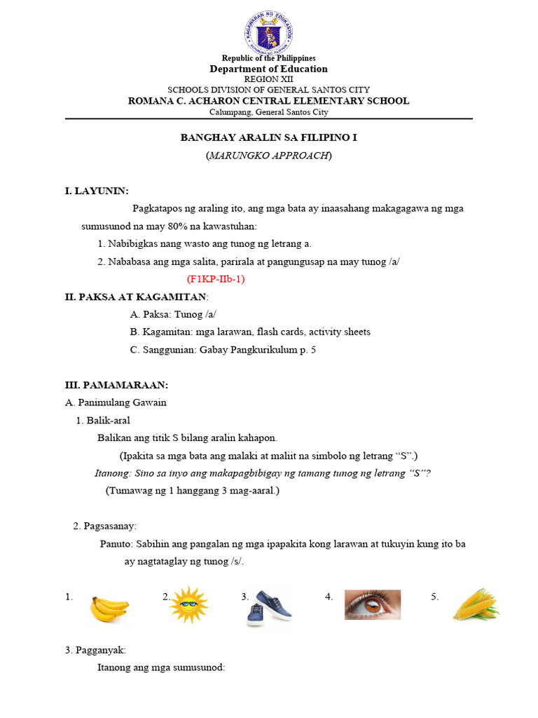 Reading Lesson Plan Msa | PDF