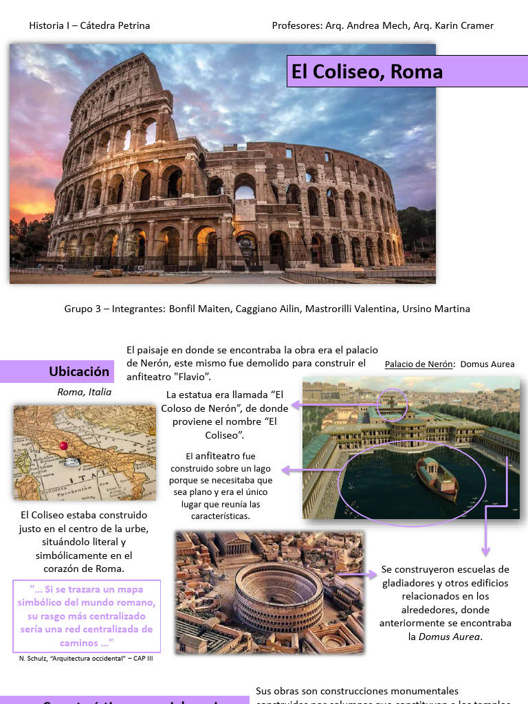 El Coliseo Romano | PDF | templo | imperio Romano