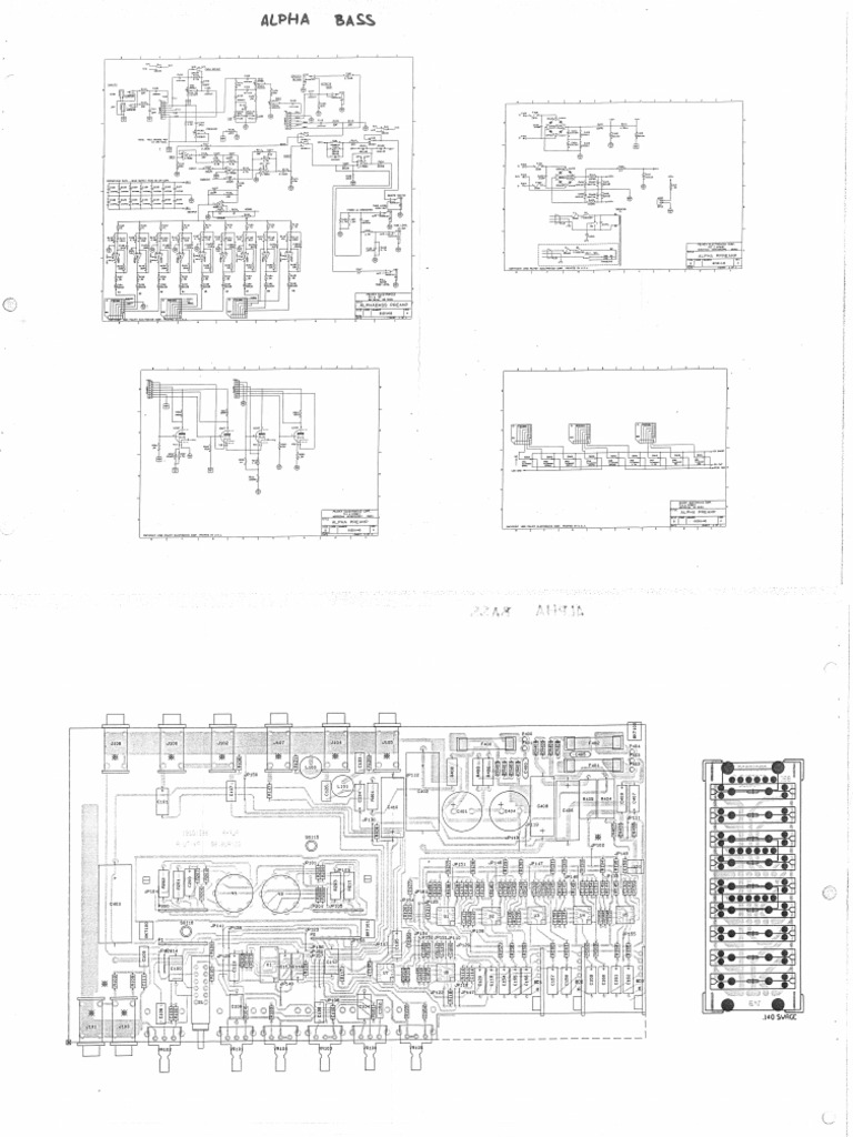 Peavey Alpha Bass Schematics | PDF