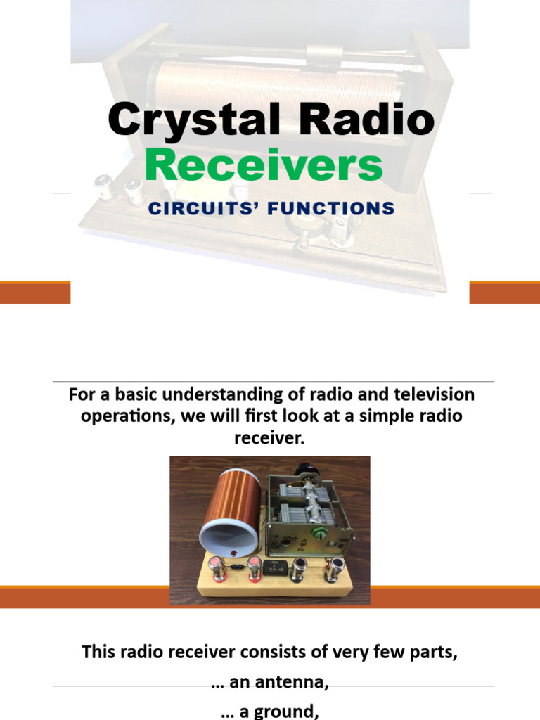 3.4 Crystal Radio Receivers Circuits Functions | PDF | Detector (Radio ...