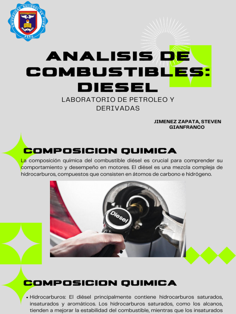 Análisis de Combustible Diésel | PDF | Combustible diesel | Combustibles
