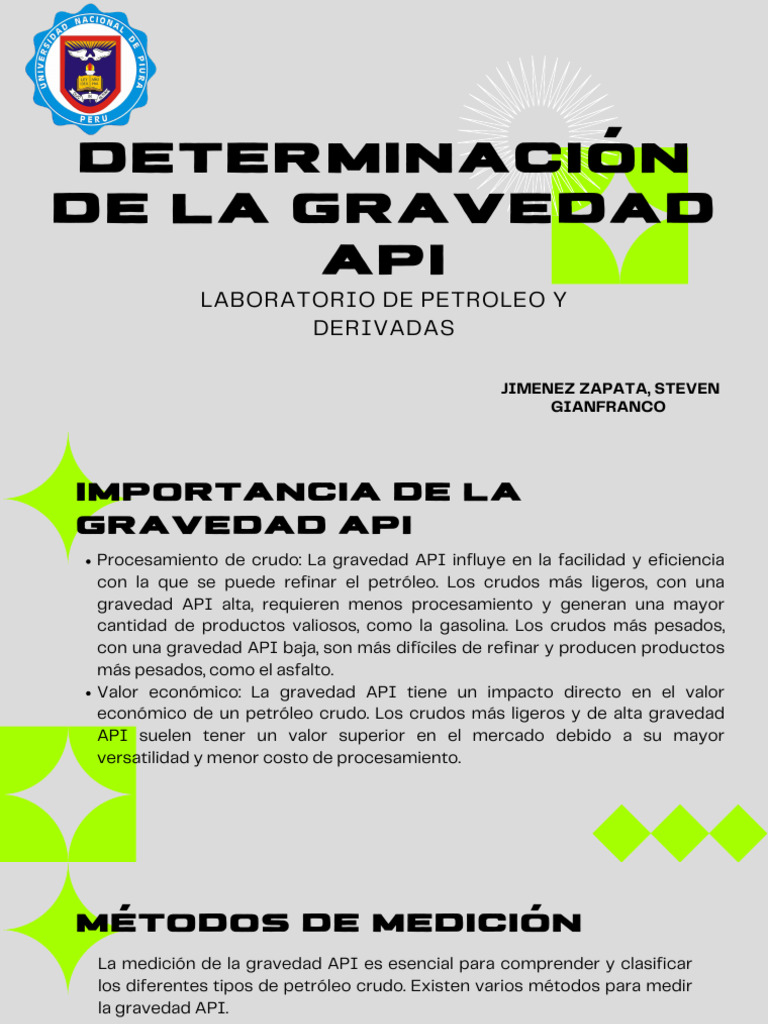 Gravedad API: Importancia y Medición | PDF | Petróleo | Refinería de ...