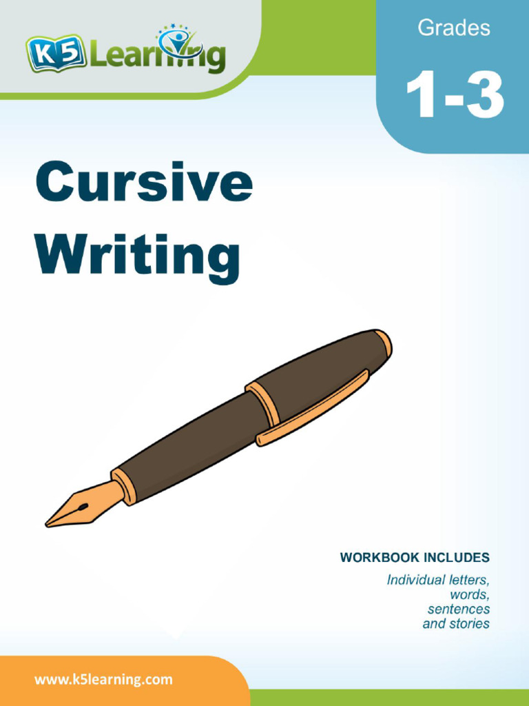 k5 Learning Cursive Writing Workbook | PDF | Wisdom | Bookcase
