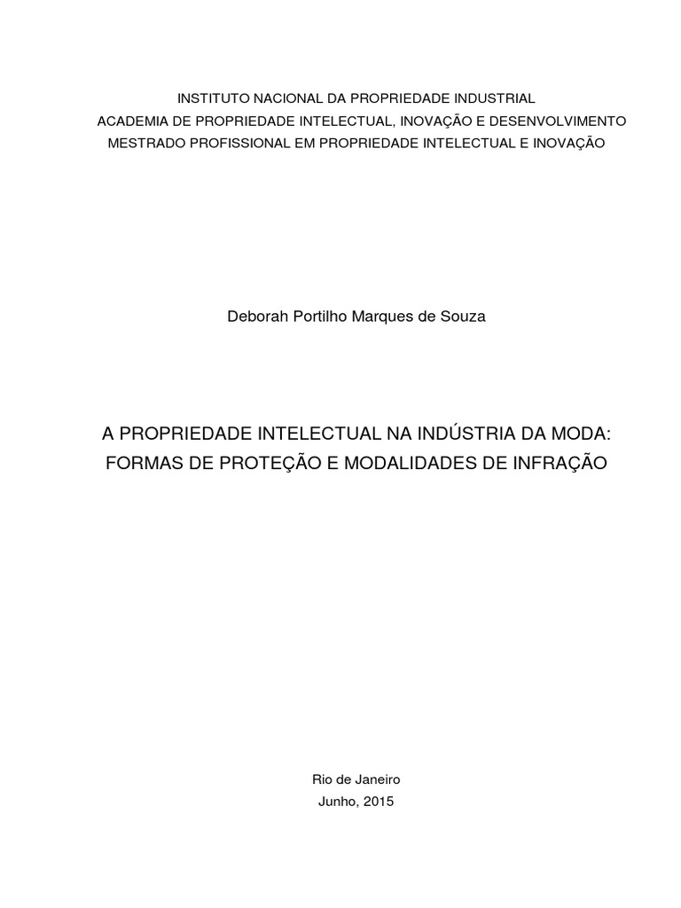 Souza Deborah Port Il Ho Marques de 2015 | PDF | Organização Mundial da ...