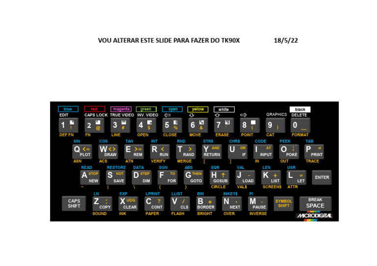 TK90X Keyboard Mask | PDF | Computer Hardware | Computer Architecture