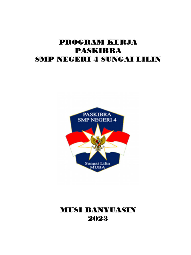 Program Kerja Paskibra SMP 4 2023 | PDF