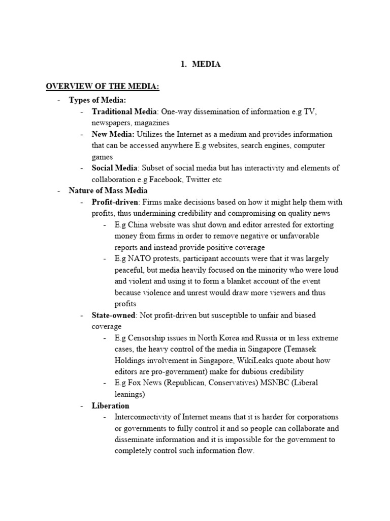 GP Paper 1 Content Notes (Global) | PDF | Cost Of Living | Social Media