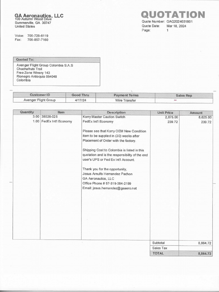Rfq-Korry Master Caution 3ea | PDF
