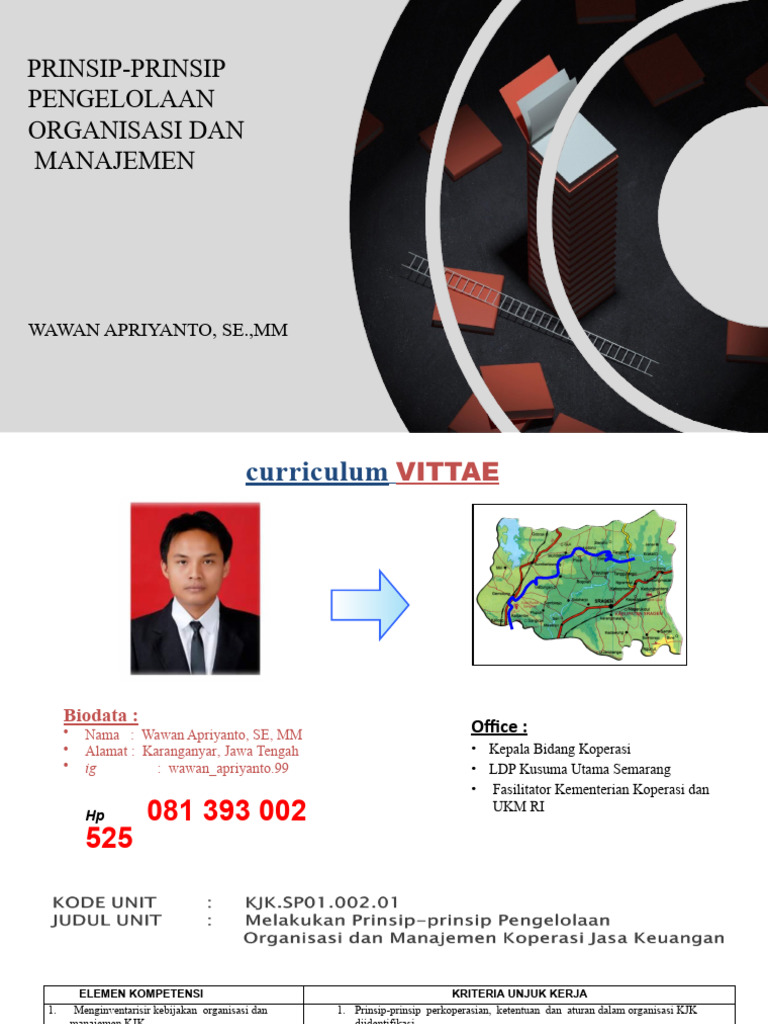 Prinsip Pengelolaan Organisasi Koperasi | PDF