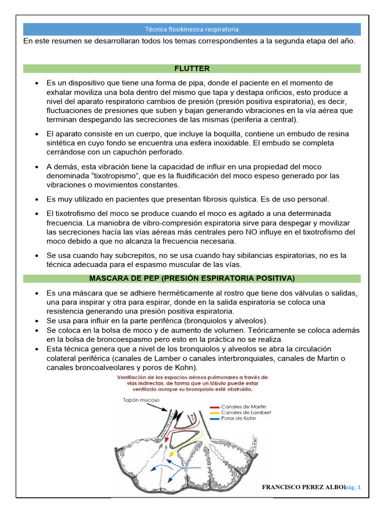 Apunte Respi 2do Cuatri | PDF | Sistema respiratorio | Asma