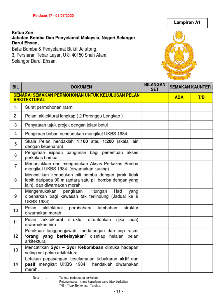 Checklist Bomba | PDF