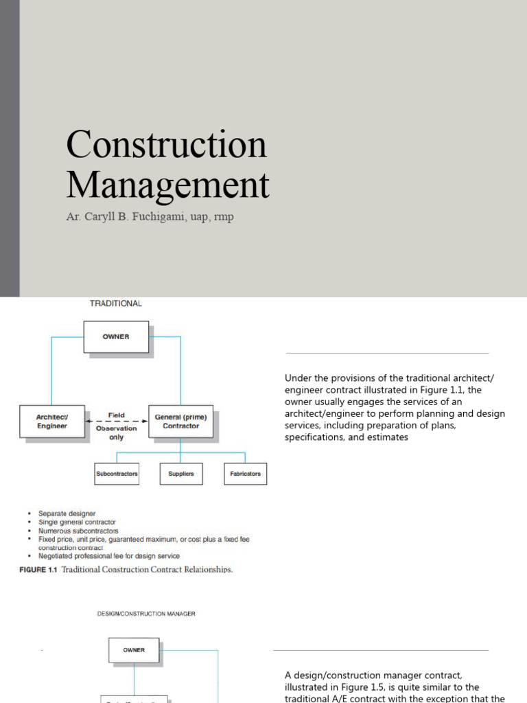 Construction Management | PDF | Project Management | Construction ...