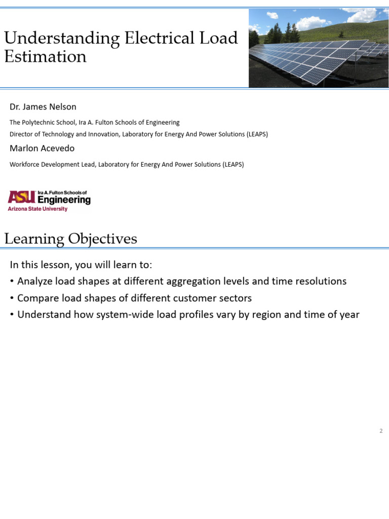 Understanding Electrical Load Estimation | PDF | Electric Power ...