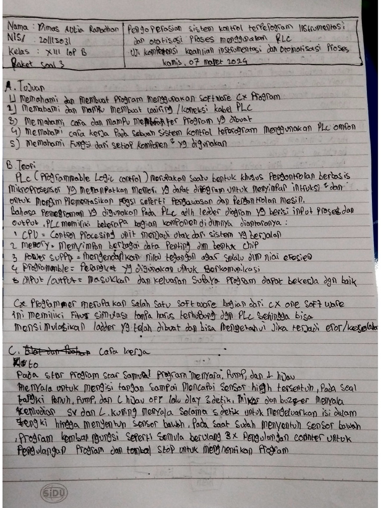 DIMAS AULIA RAMADHAN_PLC | PDF DIMAS AULIA RAMADHAN_PLC | PDF