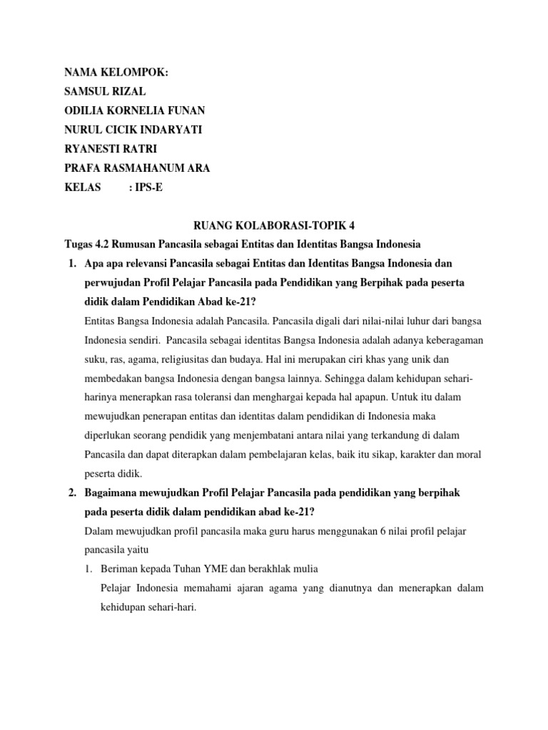 Ruang Kolaborasi-Topik 4 | PDF