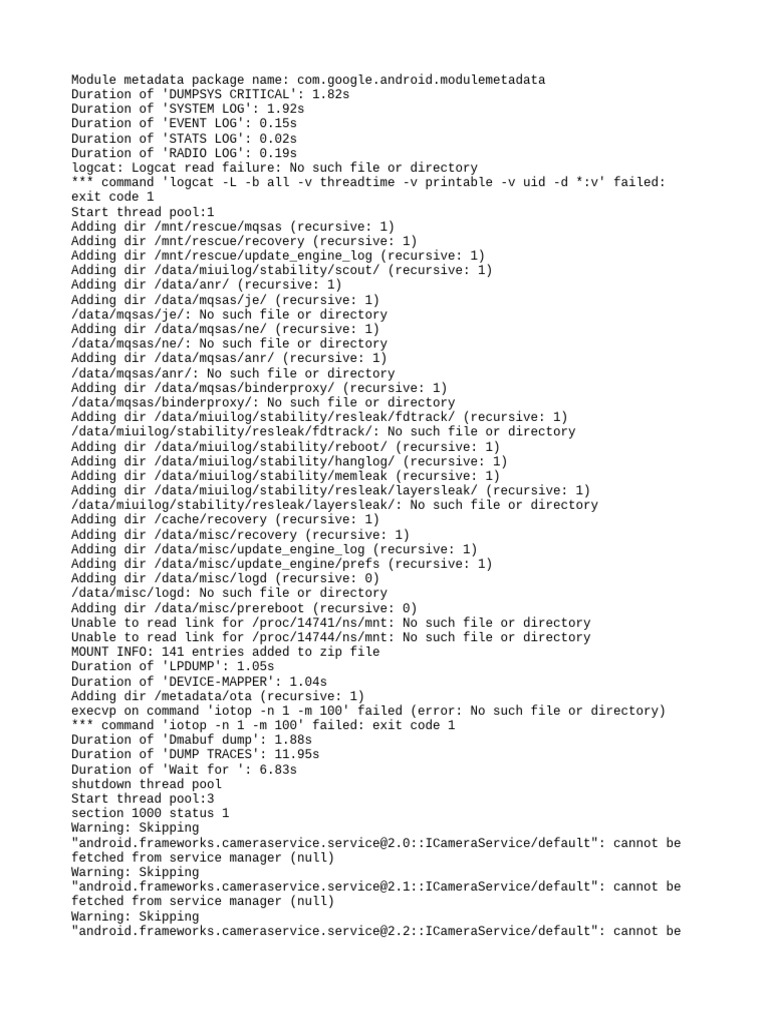 Bugreport Topaz - Ru UKQ1.230917.001 2024 02 22 20 45 49 Dumpstate - Log 14644 | PDF | Software ...