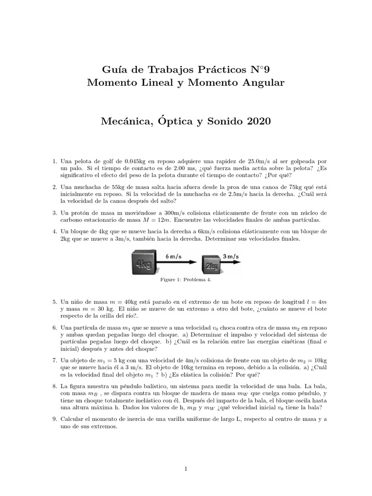 MOS-2020 Guia 9 | PDF | Masa | Velocidad