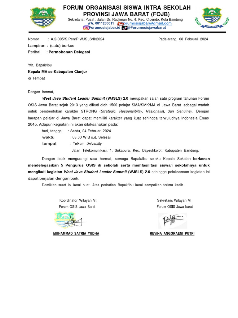 Surat Delegasi | PDF