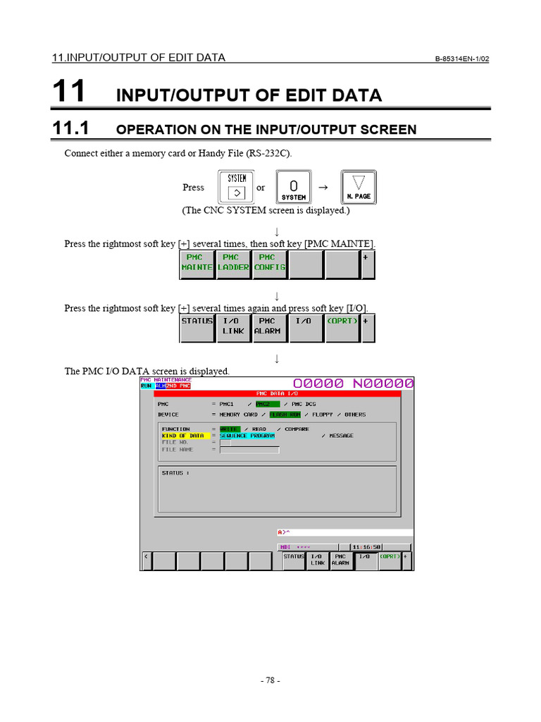 PMC 2, Input Output Robodrill | PDF | Menu (Computing) | Input/Output
