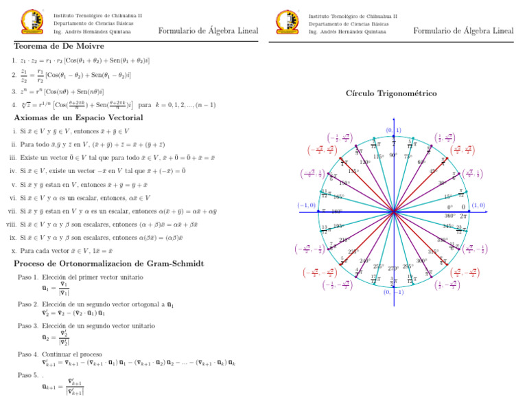 Formulario Algebra Lineal | Descargar gratis PDF | Objetos matemáticos ... Formulario Algebra Lineal | Descargar gratis PDF | Objetos matemáticos ...