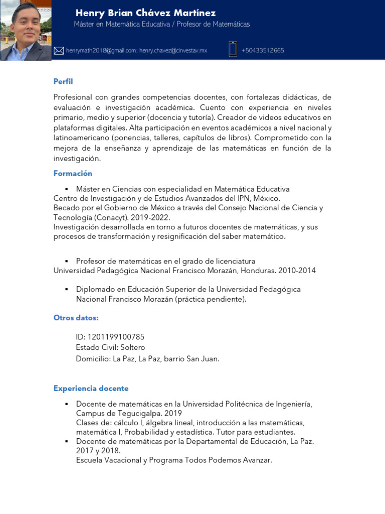 Henry Chavez Mate Matic As | PDF | Maestros | Enseñando