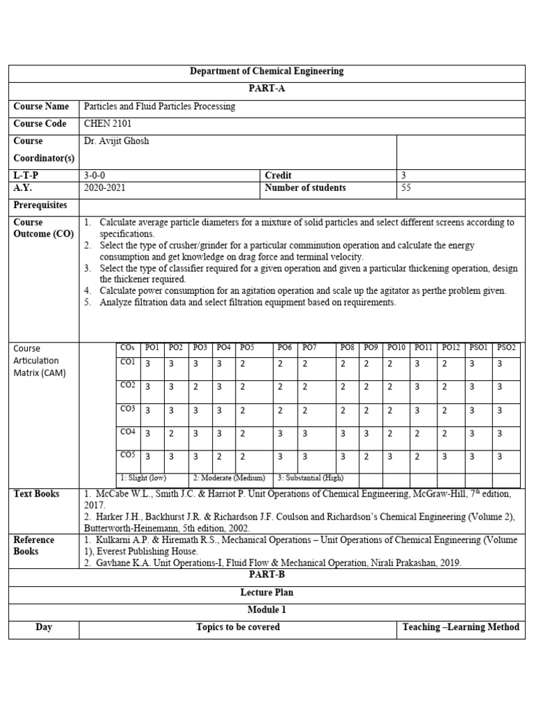 Handouts | PDF | Mill (Grinding) | Filtration