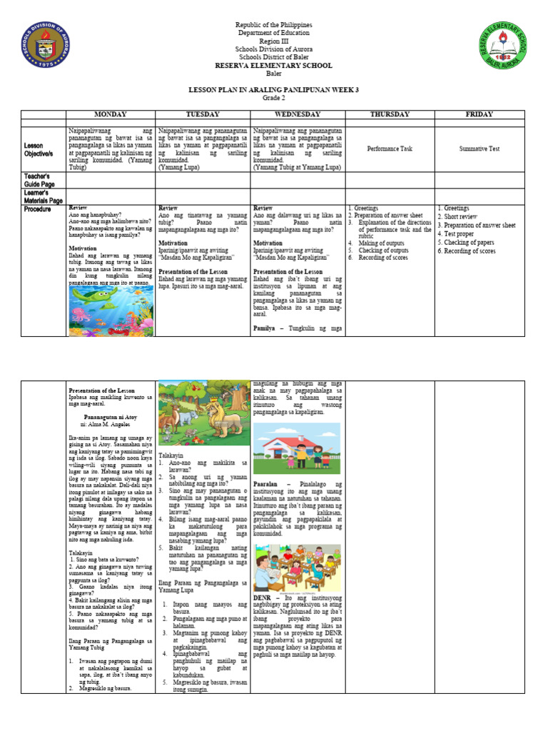 Grade 2 Lesson Plan Q3 W3 | PDF