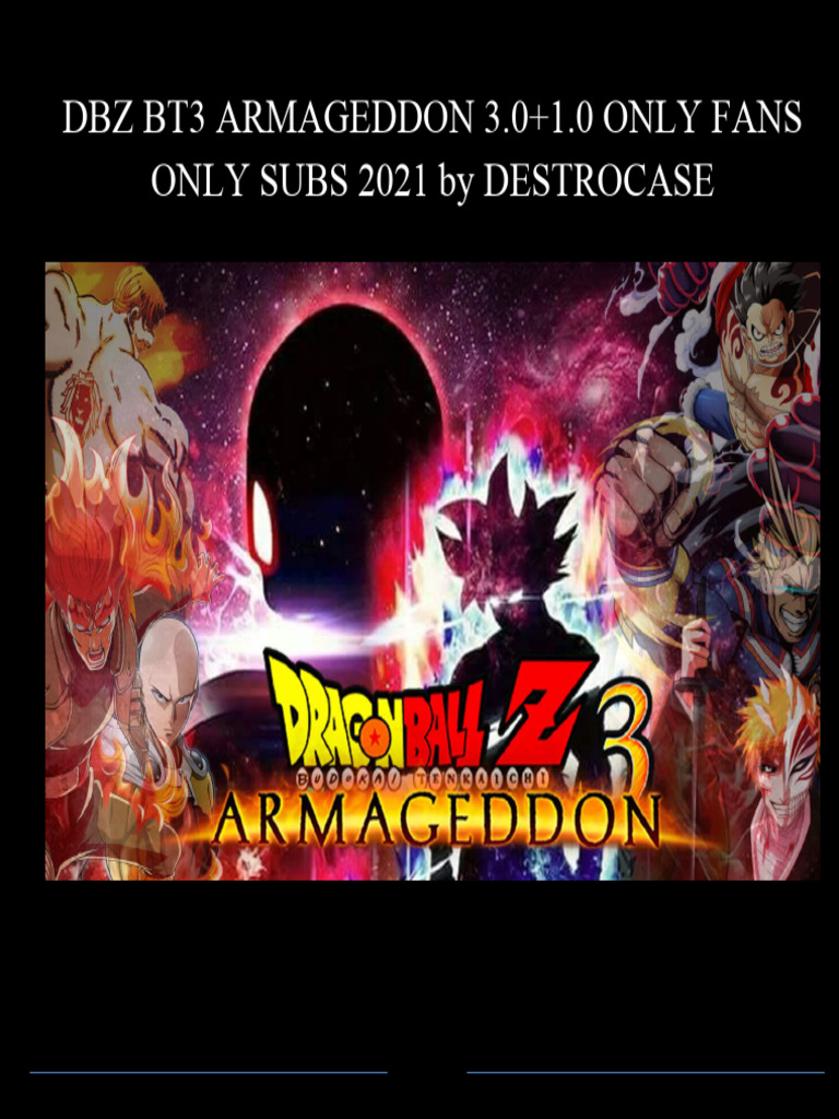 DBZ Armageddon | PDF | esfera del dragón | Artistas marciales masculinos