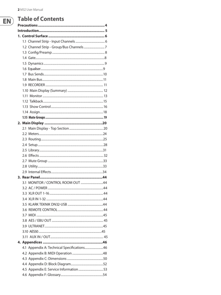 M32 Mixer User Guide | PDF | Digital Technology | Sound Production Technology