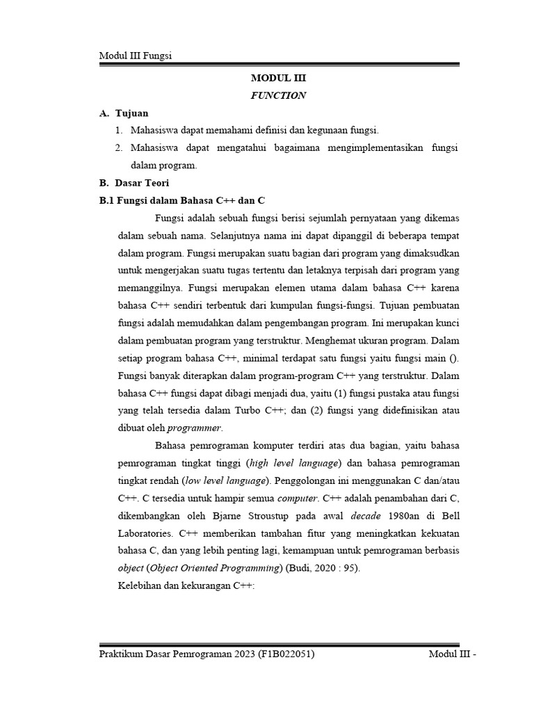 Dasprog P3 Modul 3 Rev. V | PDF