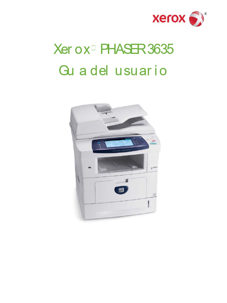 Manual Viewer XEROX 3635 | PDF