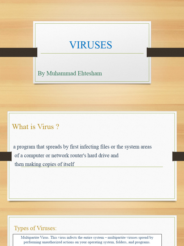 Viruses Presentation 2 | PDF | Computers