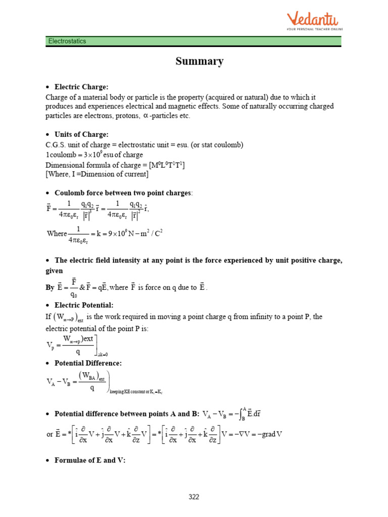 14 Electrostatics | PDF | Electrostatics | Electric Field