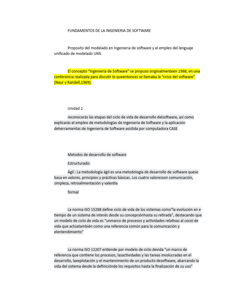 Fundamentos de La Ingenieria de Software | PDF | Ingeniería de software | Software