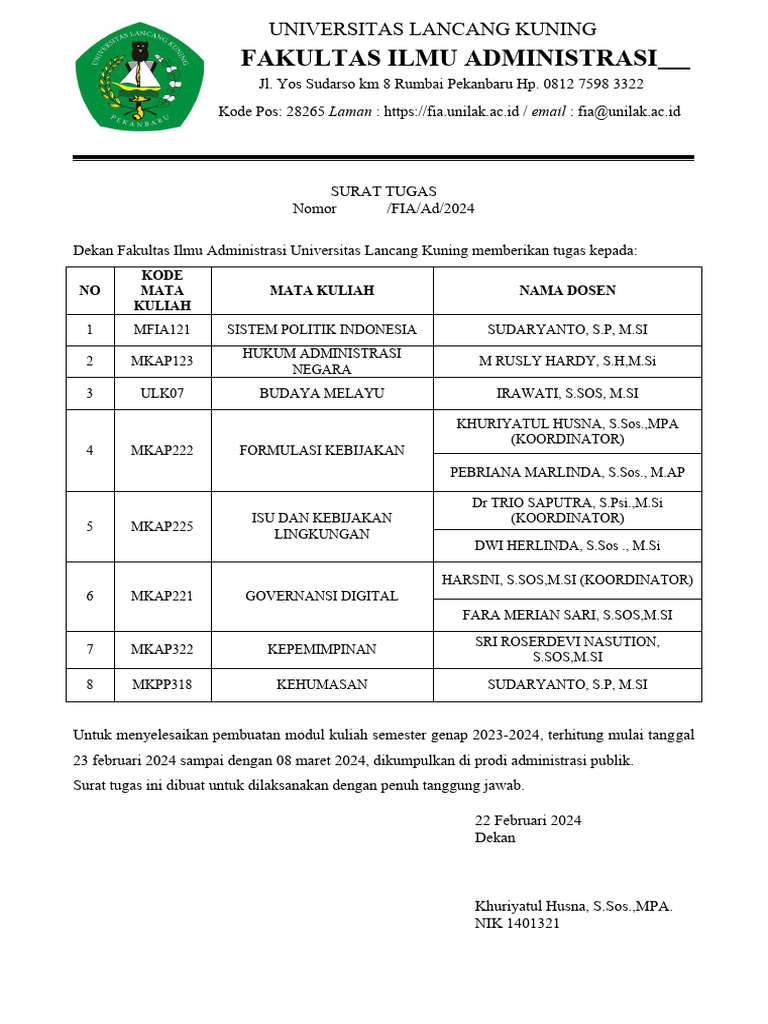 SK Tim Pembuatan Modul1 | PDF | Sains & Matematika
