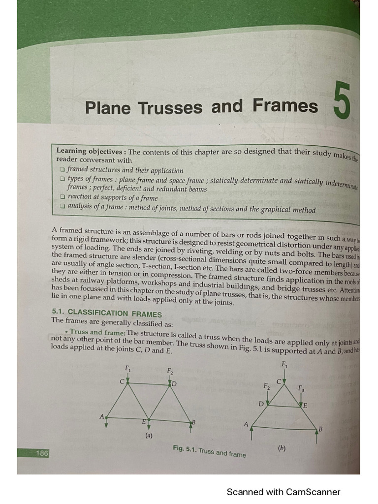 Trusses and Frame | PDF