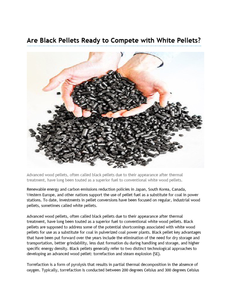 Are Black Pellets Ready To Compete With White Pellets | PDF | Coal | Wood