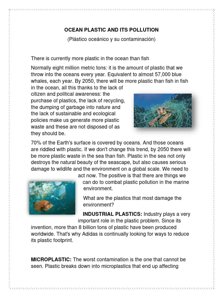 Ocean Plastic and Its Pollution | Download Free PDF | Pollution | Waste