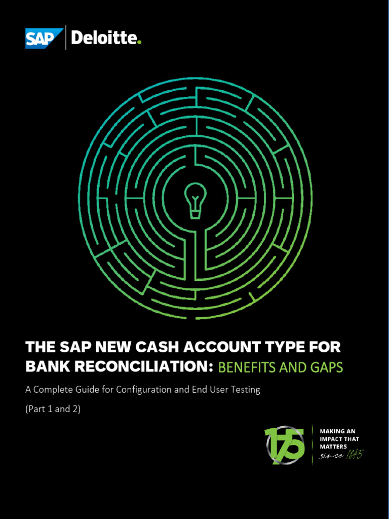 SAP NEW CASH ACCOUNT FOR BANK RECONCILIATION S4HANA 2020 | PDF ...