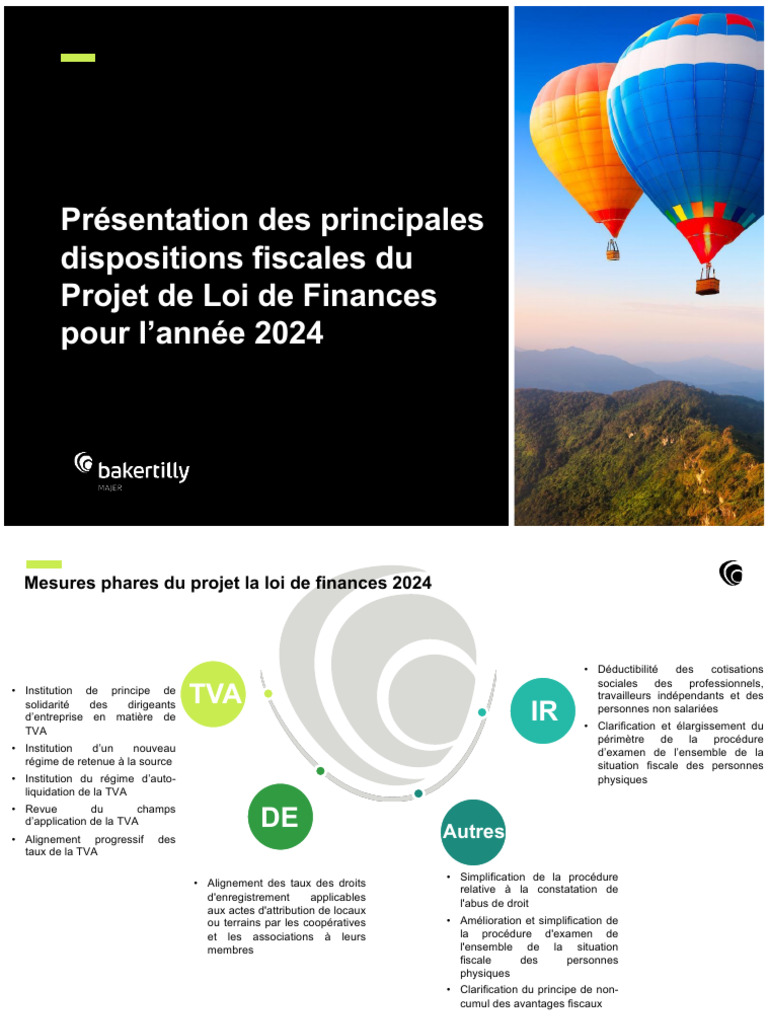PLF 2024 | PDF | Taxe sur la valeur ajoutée | Impôts