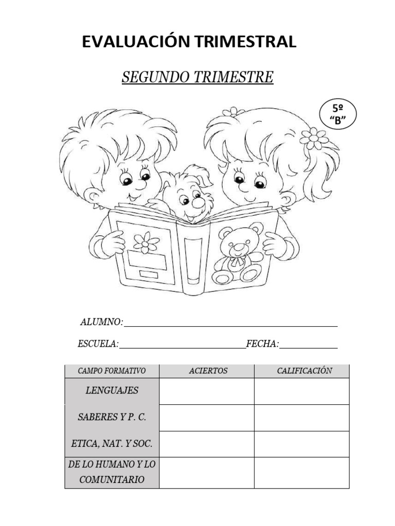 Evaluacion Segundo Trimestre | PDF