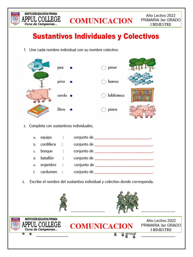Fichas Letras de La Semana 28 Al 01 Abril | PDF