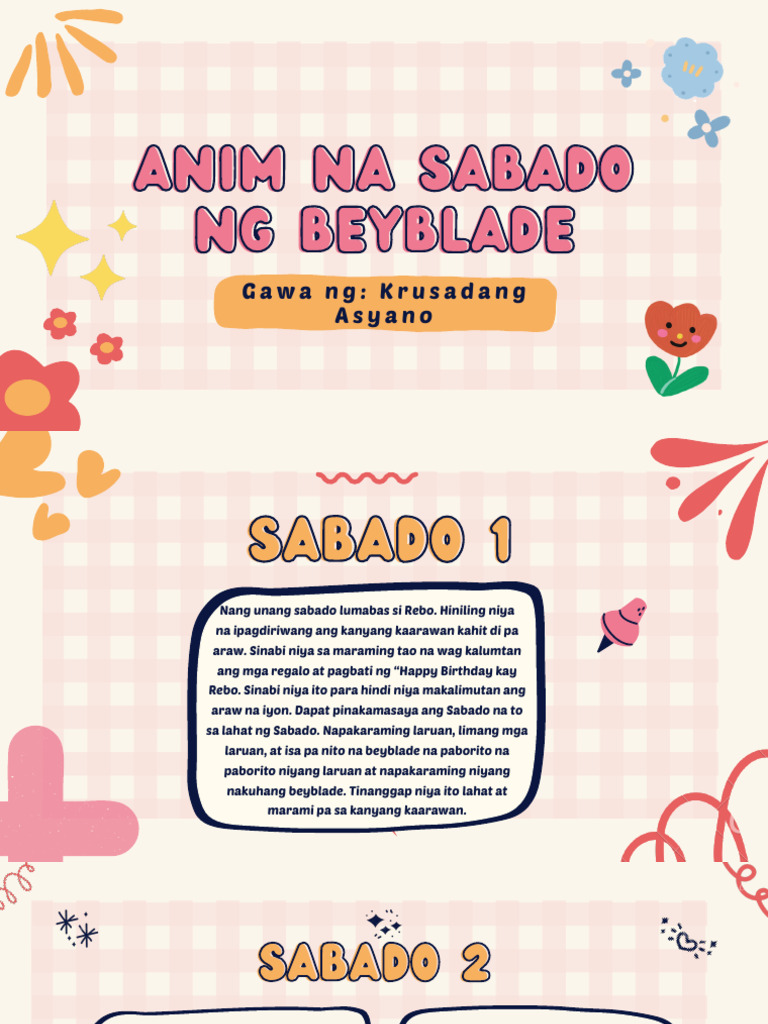 Anim Na Sabado NG Beyblade 1 | PDF