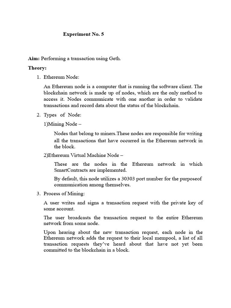 Experiment No5 | PDF | Cryptocurrency | Computing